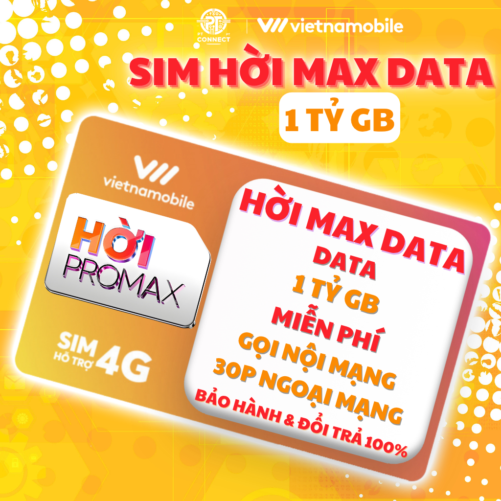Hời Max Vietnamobile 4G – Data Khủng 1 Tỷ GB – Gói 70K/Tháng – Gọi nội ...