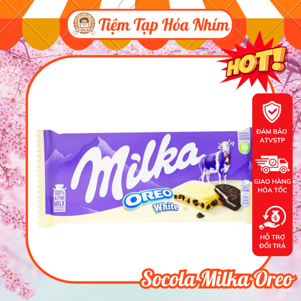 Socola Đức Milka Oreo 100gram | Shopee Việt Nam