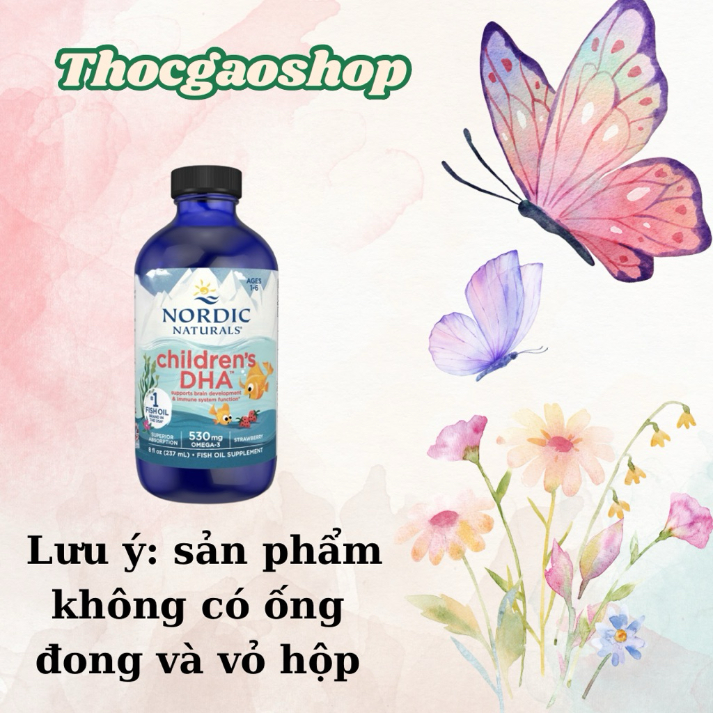 NORDIC NATURALS CHILDREN'S DHA STRABERRY FLAVOR- Siro bổ sung DHA ...