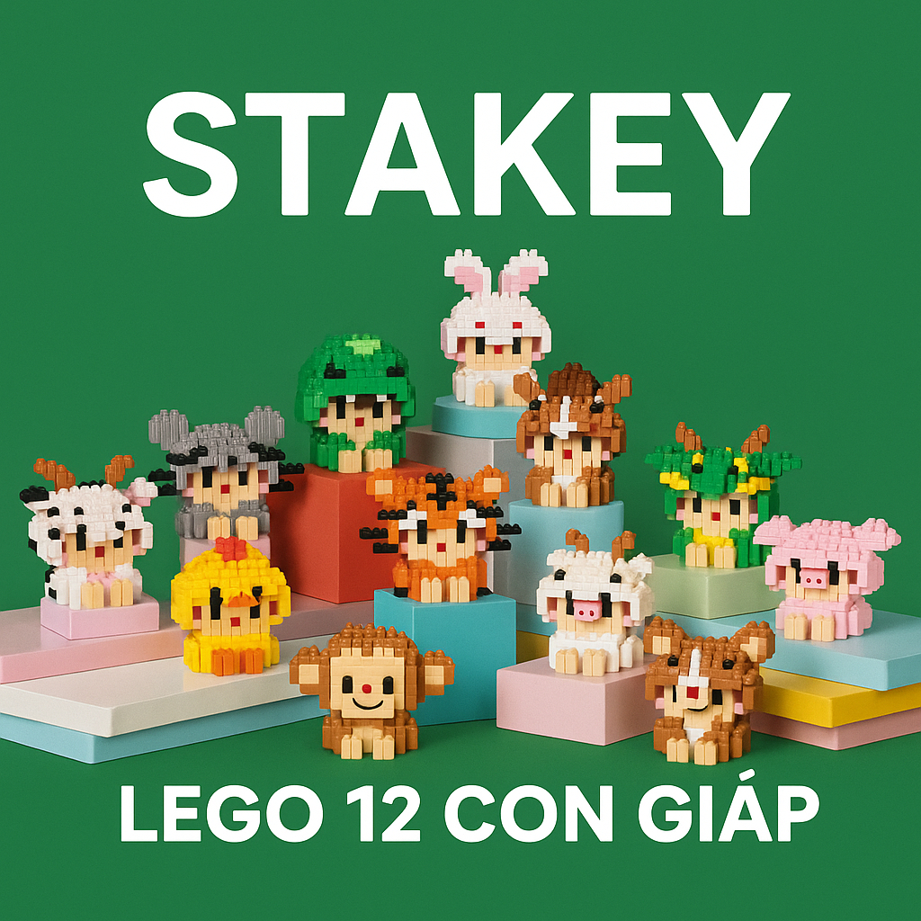 Lego 12 Con Giáp Đồ Chơi Xếp Hình 3D– STAKEY- Đa Dạng Mẫu Thoả Sức Sáng ...