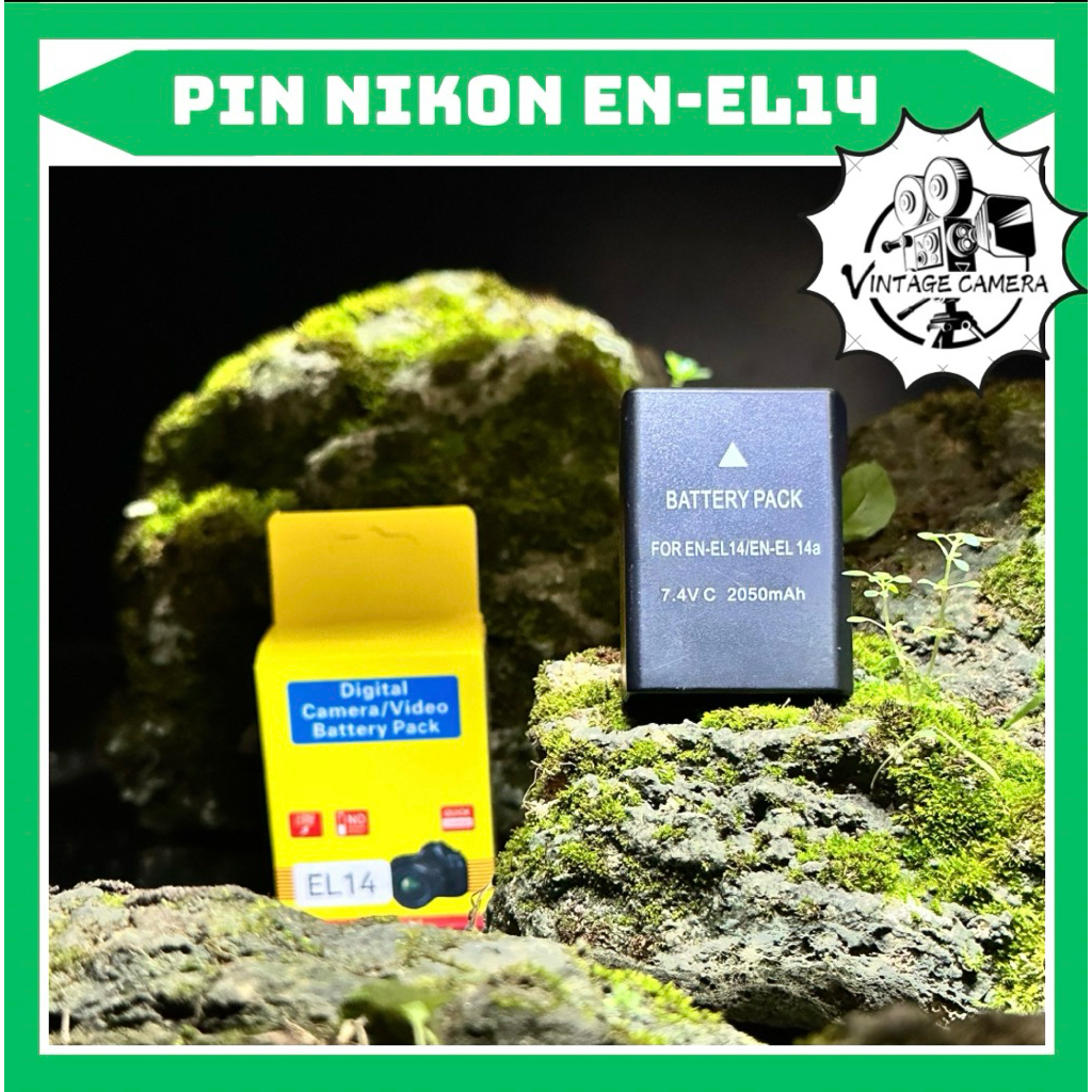 Pin Nikon EN-EL14 ( pin thay thế dung lượng cao ) Lưu Ý : Pin chỉ dùng ...