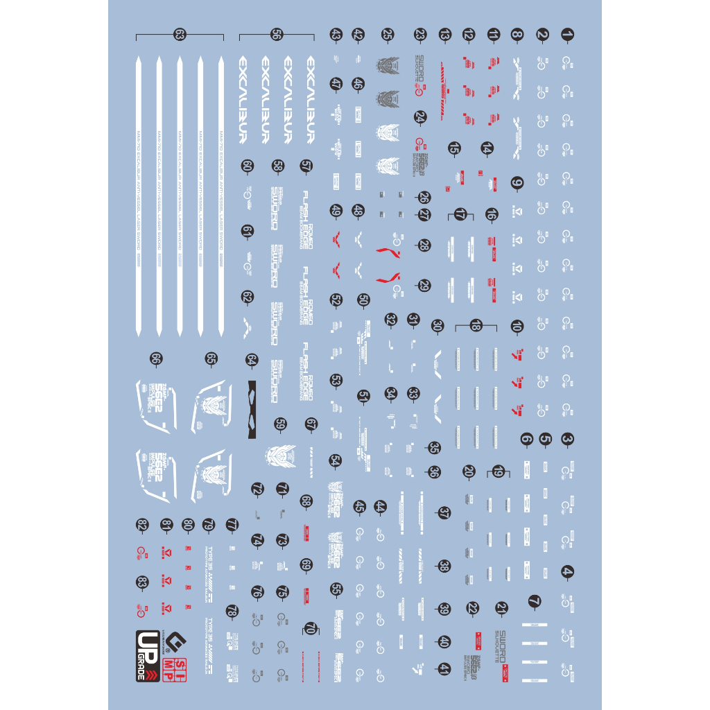 Đề can - Decal nước cho mô hình lắp ráp RG Sword Impulse SPEC2 | Shopee ...