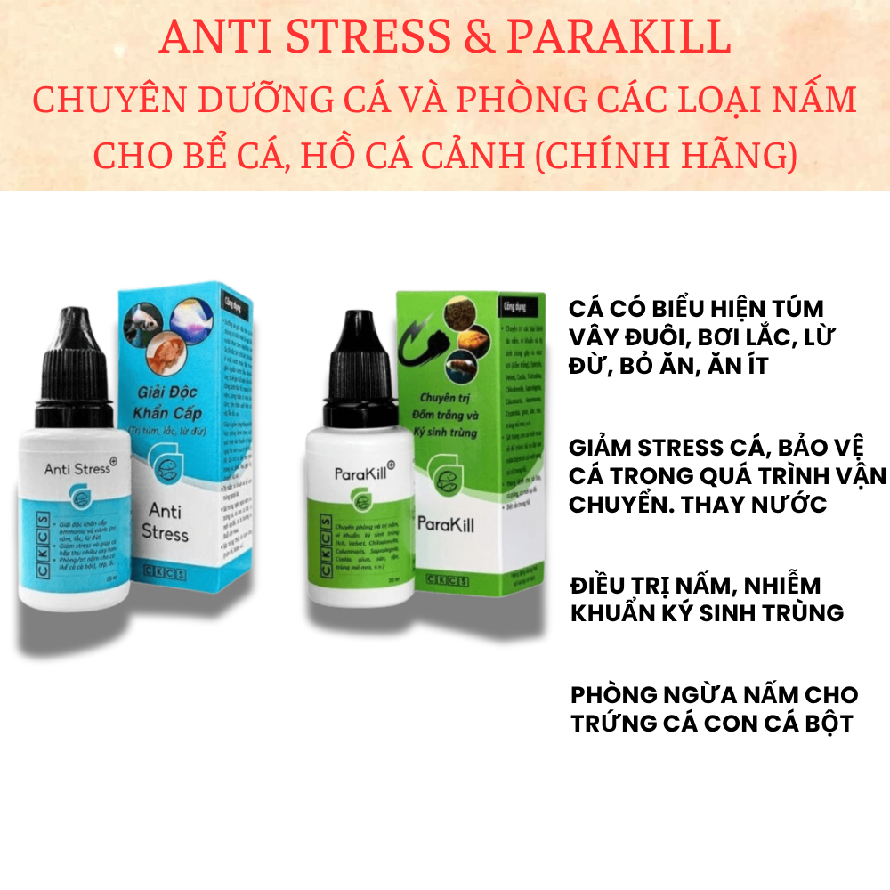 Anti Stress & ParaKill - Chuyên Dưỡng Cá Và Phòng Các Loại Nấm Cho Bể ...