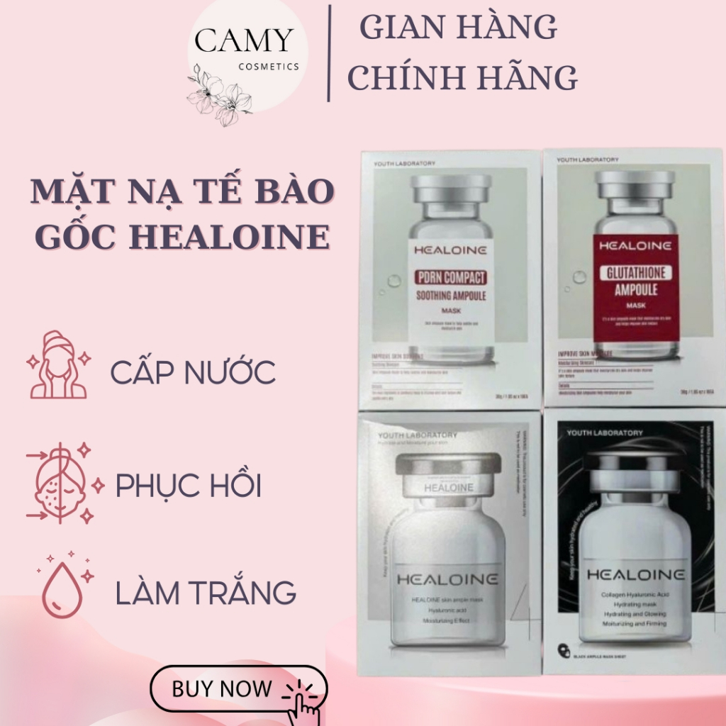 (full hộp) Mặt Nạ Mask Tế Bào Gốc HEALOINE Ampoule Cao Cấp Phục Hồi ...