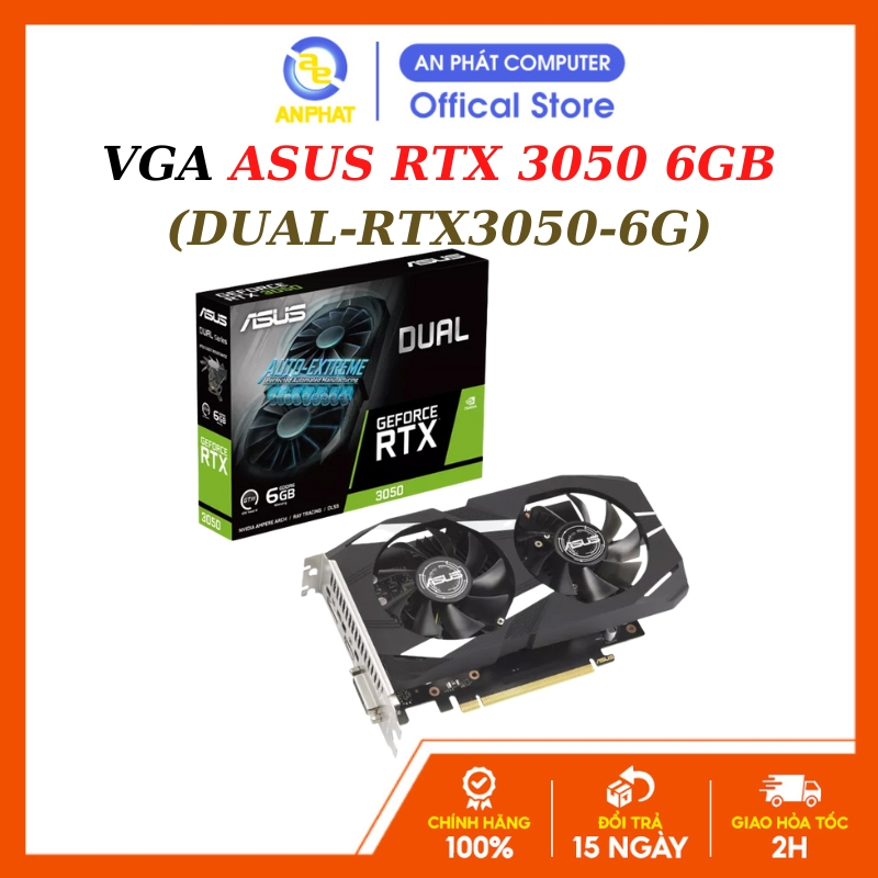 VGA Asus DUAL RTX 3050 6GB (DUAL-RTX3050-6G) | Shopee Việt Nam