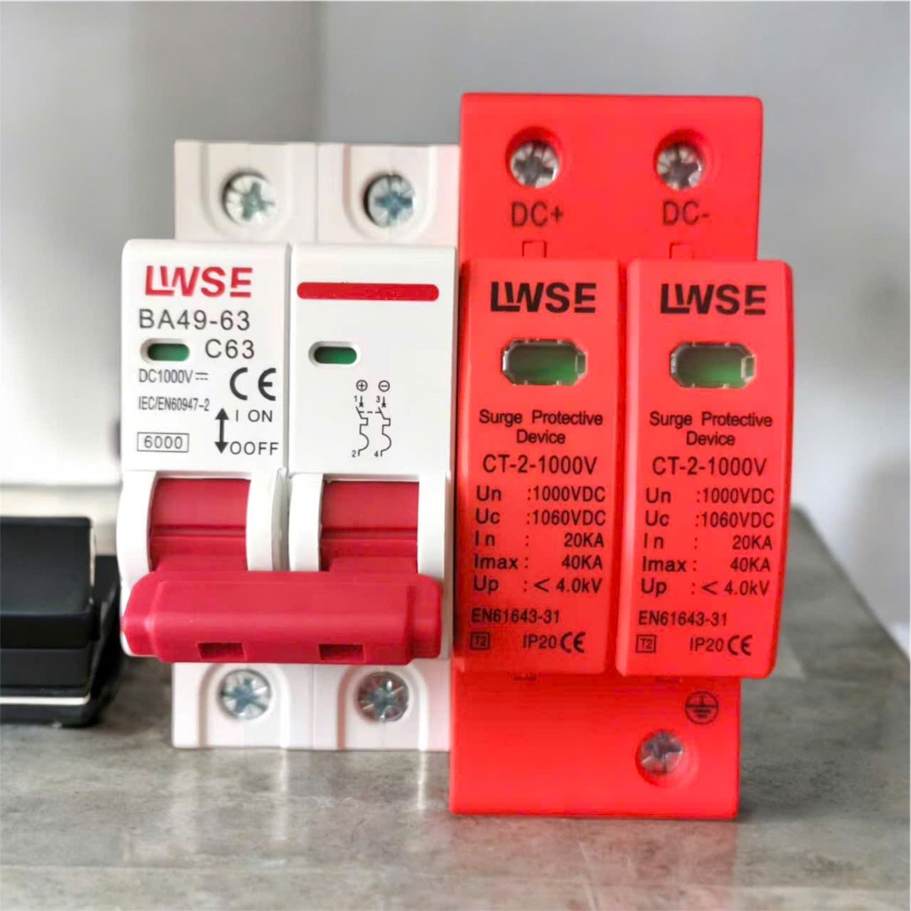 Chống sét lan truyền LW SPD DC 2P 1000VDC - Cắt lọc sét DC, CB DC ...