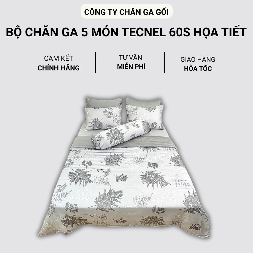 Bộ Chăn Ga Gối Đệm 5 Món Lụa Tencel 60s Nhiều Họa Tiết Herena Bedding ...