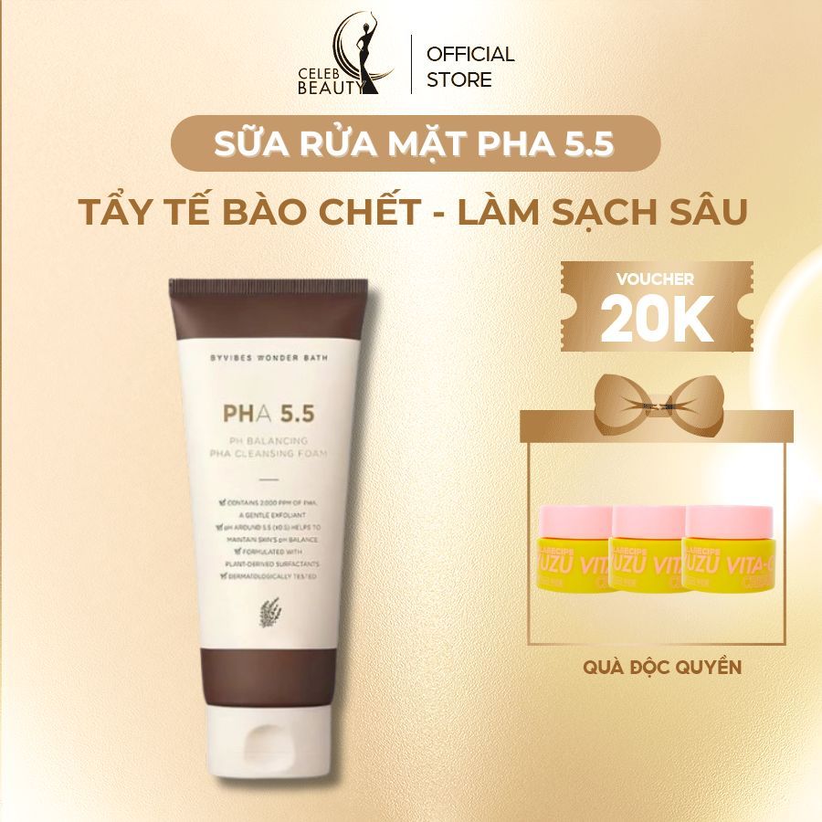 Sữa Rửa Mặt Tẩy Tế Bào Chết PHA 5.5 WONDER BATH Balancing PHA Cleansing Foam 130ml | Shopee Việt Nam