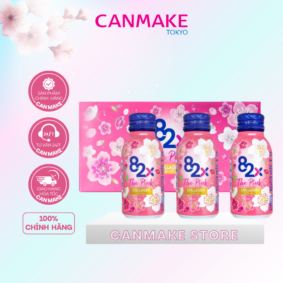 82X The Pink Collagen 100ml Hàm Lượng 1000mg Collagen, Nước Uống Đẹp Da ...