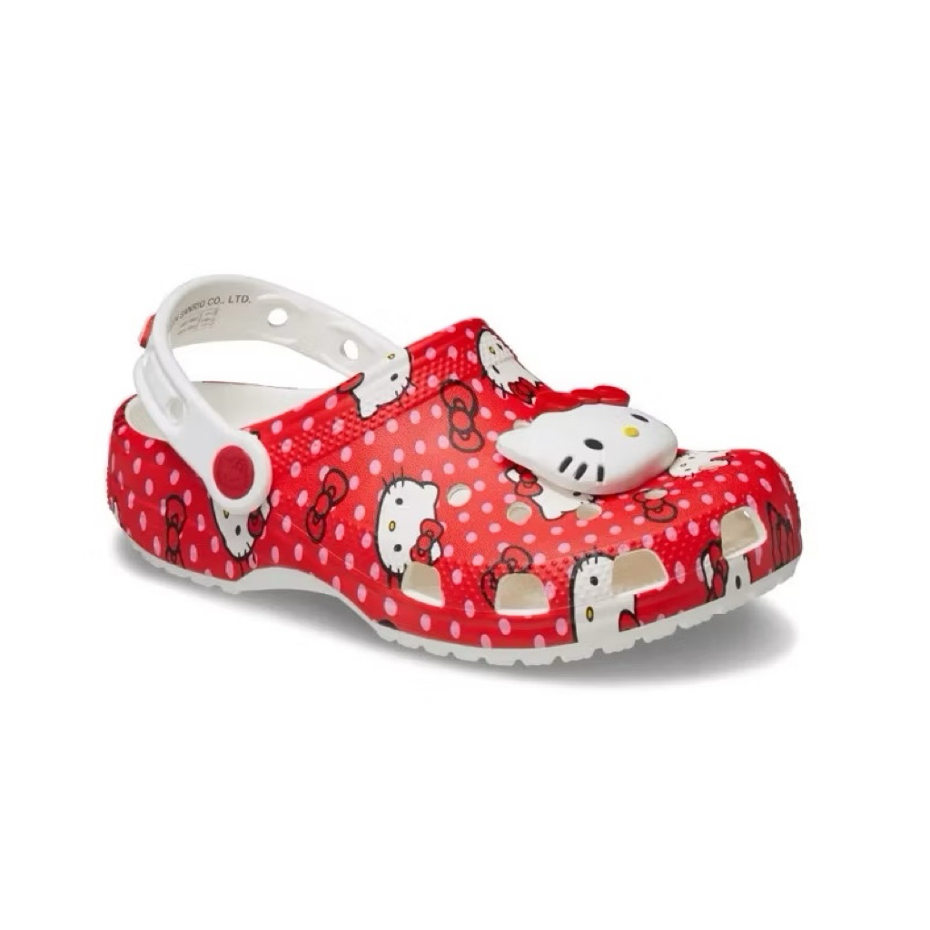 [CHÍNH HÃNG] GIÀY CLOG UNISEX CROCS CLASSIC HELLO KITTY RED | Shopee ...