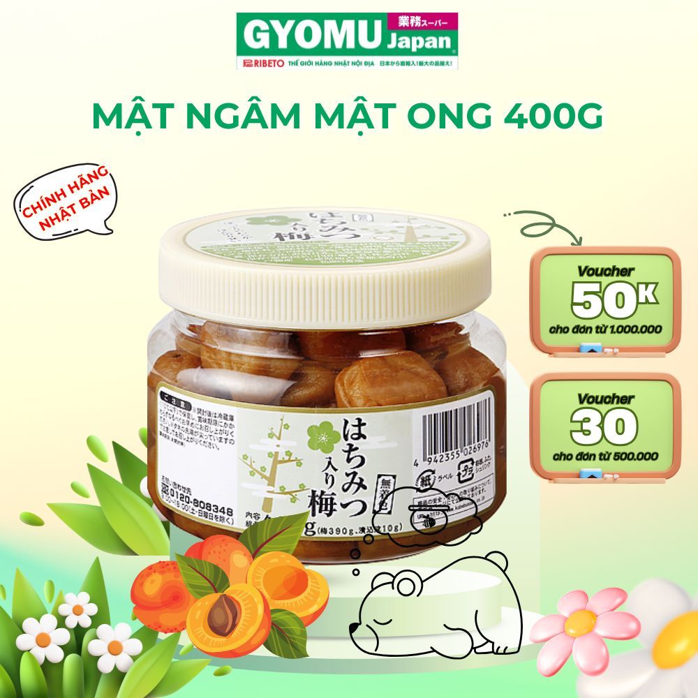 Mơ Ngâm Vị Mật ong 400g - GYOMU JAPAN | Shopee Việt Nam