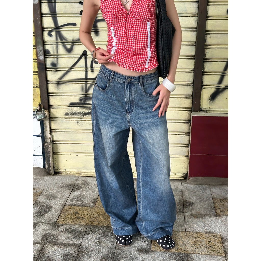 KIDO - Quần Jeans ống cong dập lai BOOGIE JEANS | Shopee Việt Nam