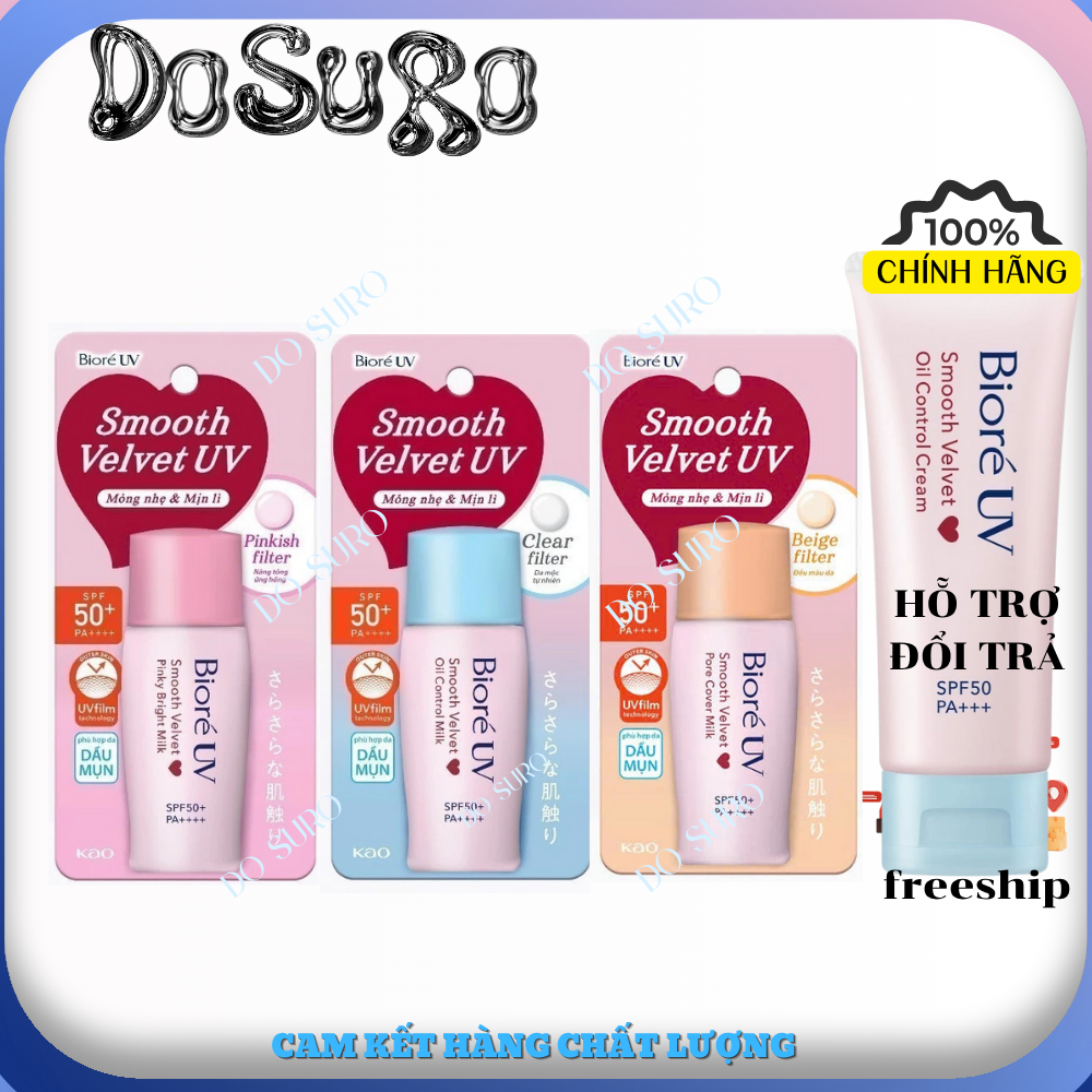Kem Chống Nắng Biore Bright Milk SPF 50+ 30ml Hồng( Cho mặt) | Shopee ...