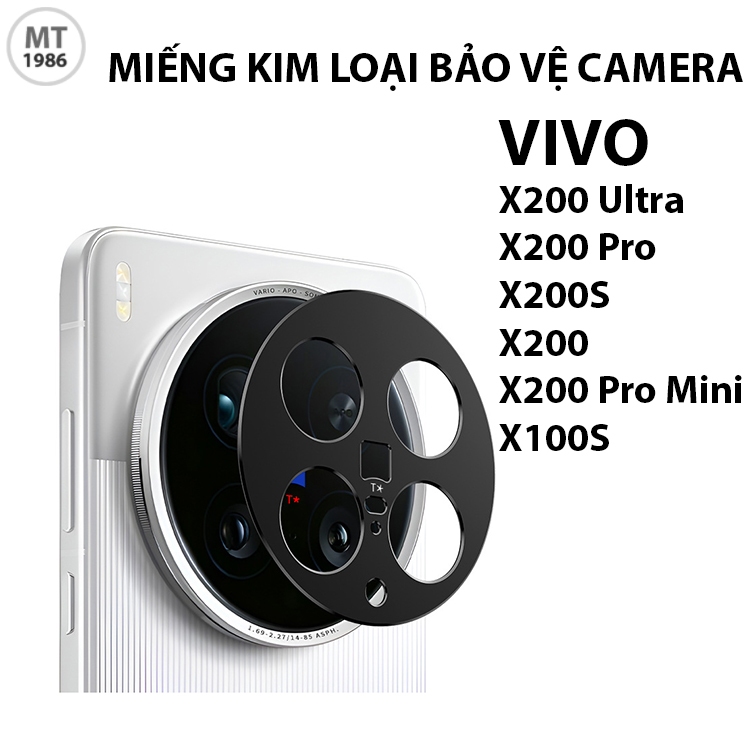 Miếng Kim Loại Bảo Vệ Camera VIVO X200 PRO/ X200 ULTRA/ X200 Pro Mini/ X200/ X200S/ X100/ X100S ...