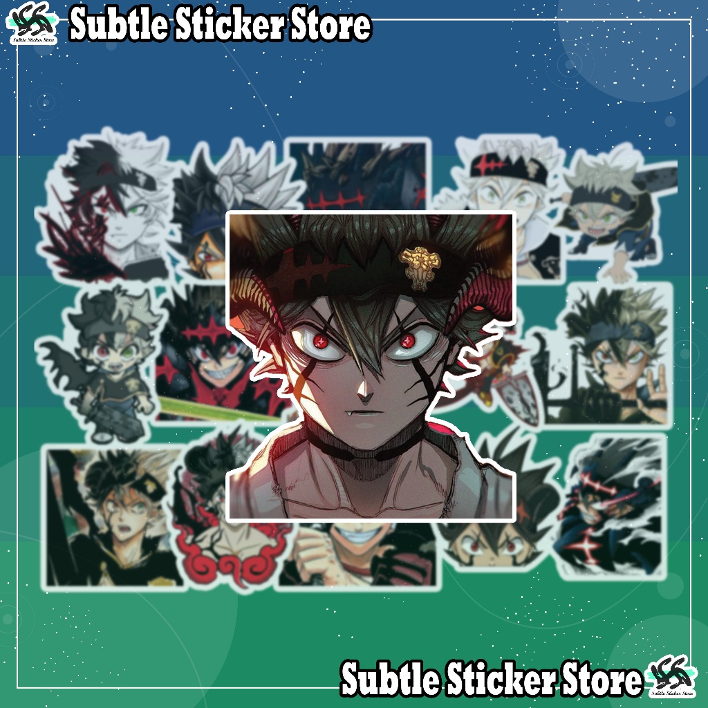 [Black Clover] - Set 10/15 Sticker Asta / Asuta - manga/anime Black ...