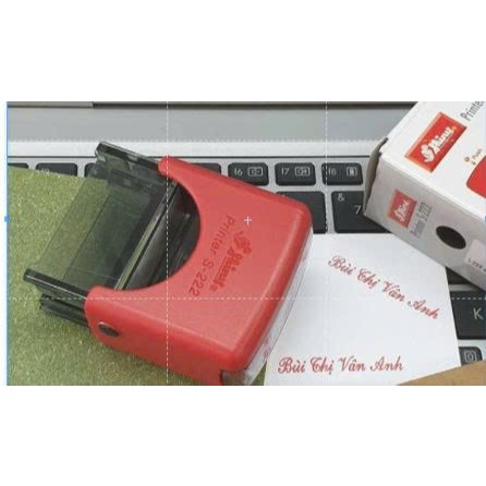Dấu tên Shiny S222 - nội dung 1 dòng chữ / 2 dòng chữ | Shopee Việt Nam