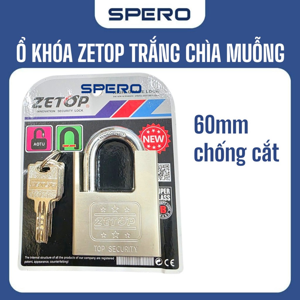 Ổ Khóa cửa ZETOP 60mm chống cắt chất liệu hợp kim cao cấp ruột đồng ...
