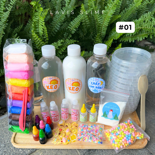 Lavis Slime - BỘ KIT LÀM SLIME ĐẦY ĐỦ 52 MÓN | Shopee Việt Nam