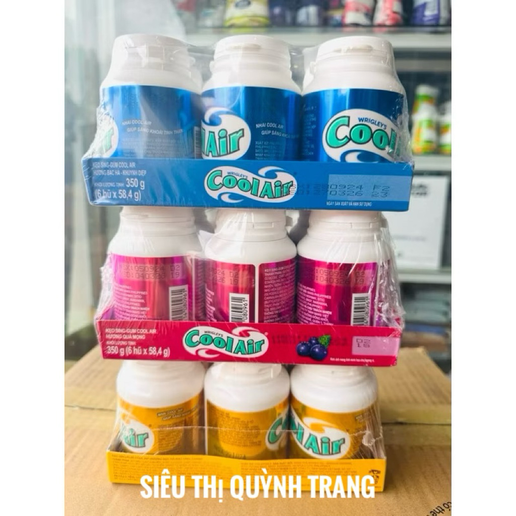 KẸO CAO SU SINGUM COOLAIR LỌ 58,4G/ KẸO GUM COOL AIR ... | Shopee Việt Nam