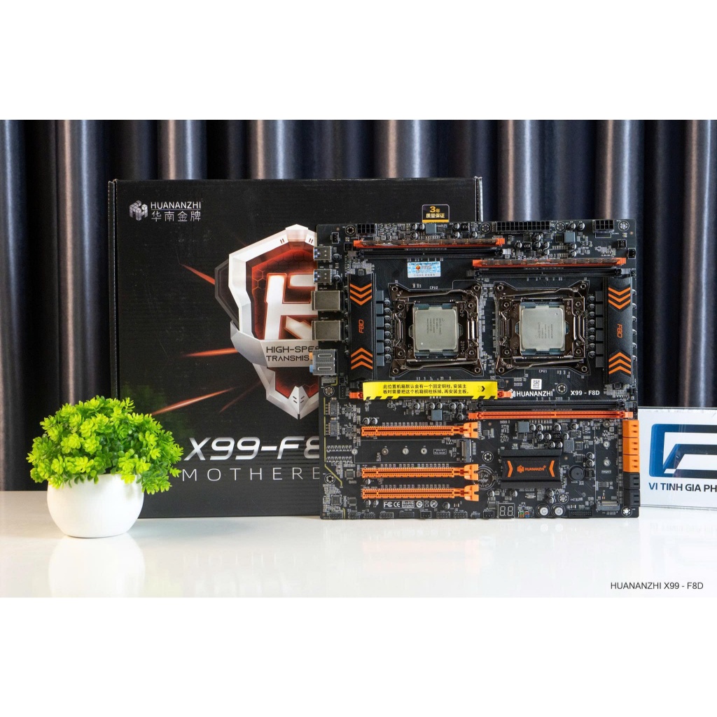 Combo Main X99 Huananzhi F8D + 2 CPU 2699 V3 + Ram4 32GB BH 12 Tháng ...