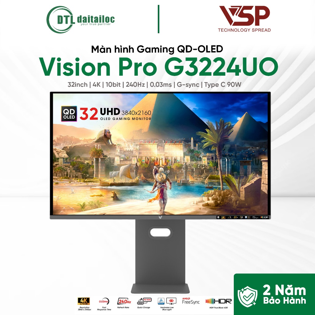 Màn hình VSP QD-OLED Ai gaming Vision Pro G3224UO 32inch | 4K | 240Hz ...