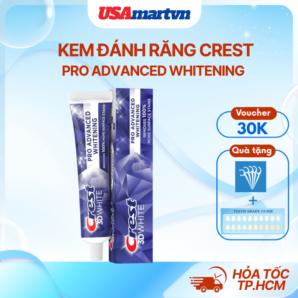 Kem đánh răng Crest 3D White Advanced Whitening 147G | Shopee Việt Nam