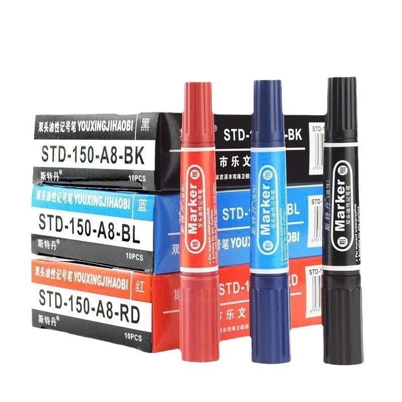 (Hộp 10 chiếc) Bút lông dầu Marker PM09 bút to, Bút lông dầu không xóa ...