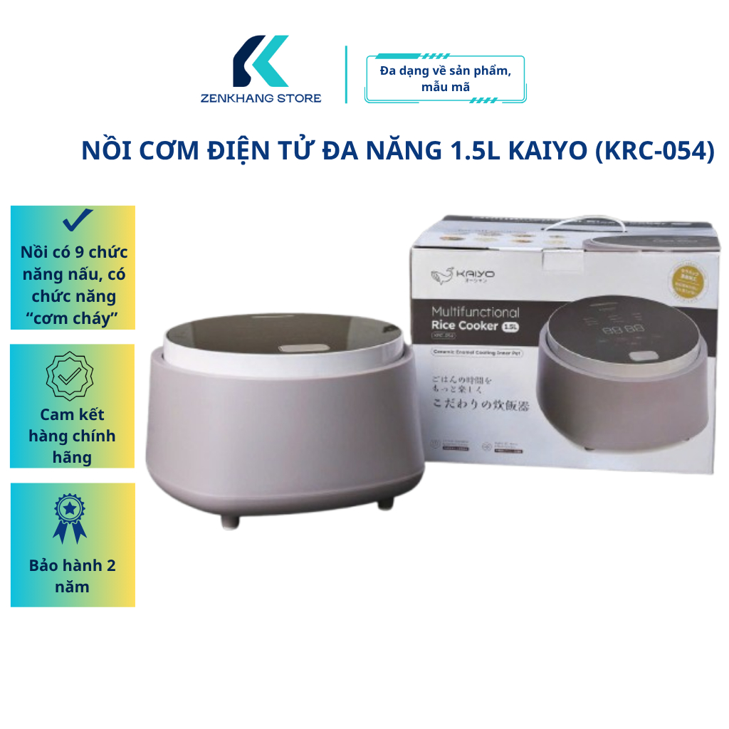 Nồi Cơm Điện 1.5l, Công Suất 600W KAIYO, Nồi Cơm, Nồi Cơm Điện Tử 9 ...