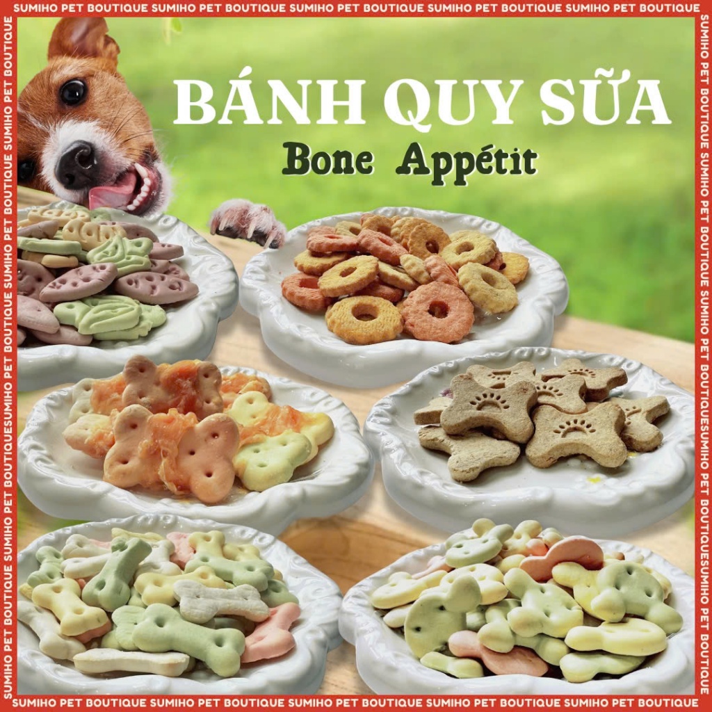 Bánh quy thưởng cho chó Bone Appetit (gói 100gr) snack dinh dưỡng cho ...