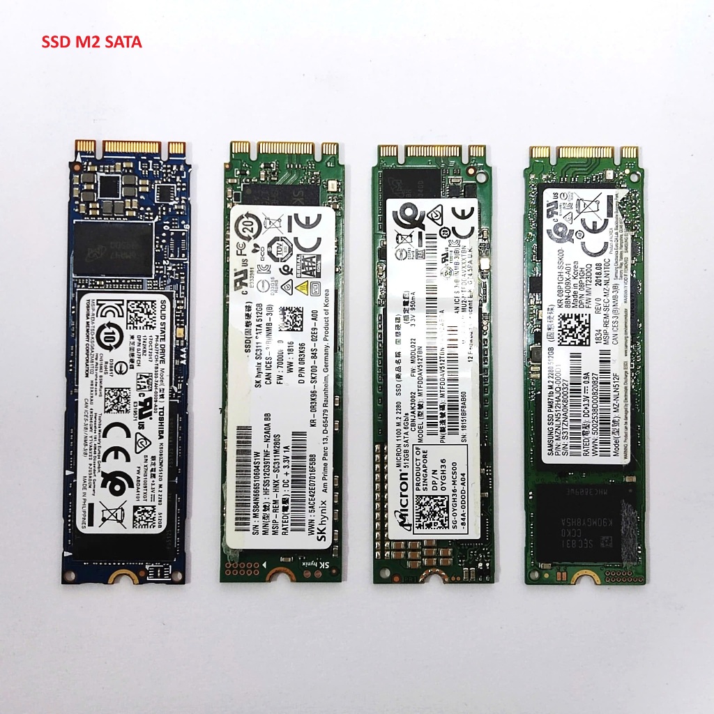 SSD M2 Sata, M2 NVME PCIe Gen3x4 2280 512Gb các hãng Samsung Hynix ...