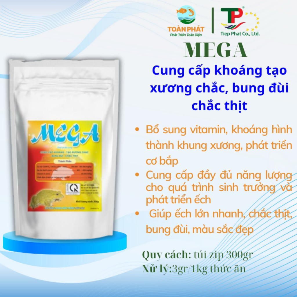 Tiệp Phát Mega - Bổ Sung Vitamin Khoáng Chất Cho Chá Lươn Ếch Gói 300gr ...