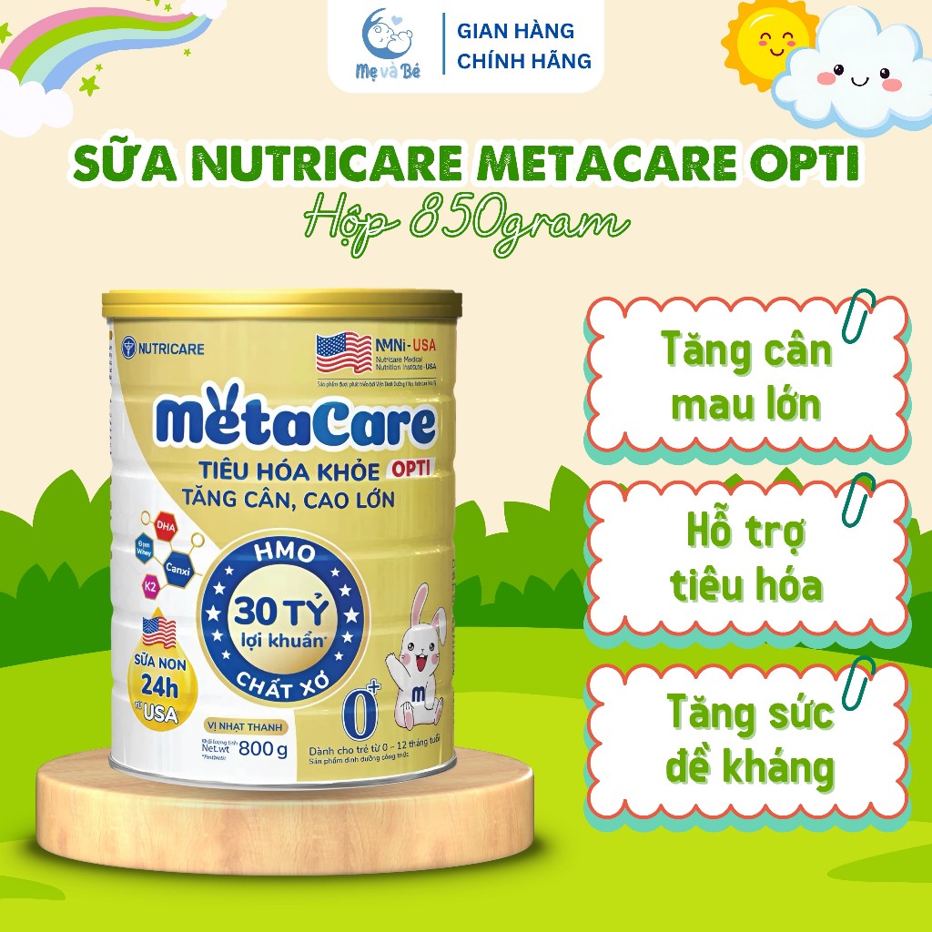 [CH MẸ VÀ BÉ – NUTRICARE] Sữa Bột Nutricare MetaCare Opti – Hỗ Trợ Tiêu Hóa, Tăng Cân, Cao Lớn ...