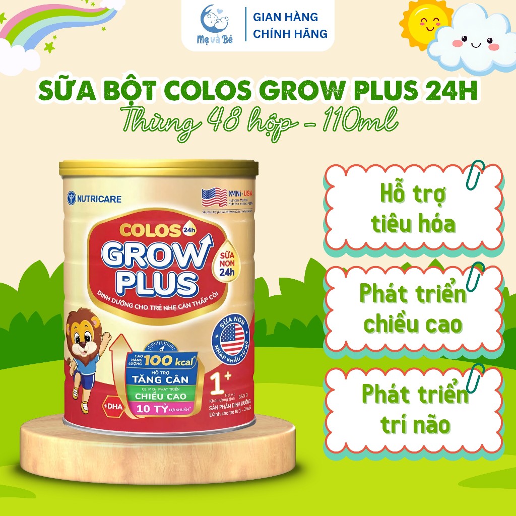 [CH MẸ VÀ BÉ – Nutricare] Sữa Bột Dinh Dưỡng Colos Grow Plus 24h Cho ...
