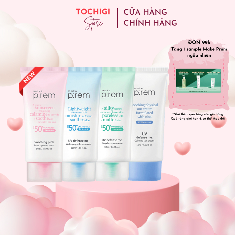 Kem Chống Nắng Vật Lý Make Prem UV Sun Cream Make P:rem SPF 50+ PA ...
