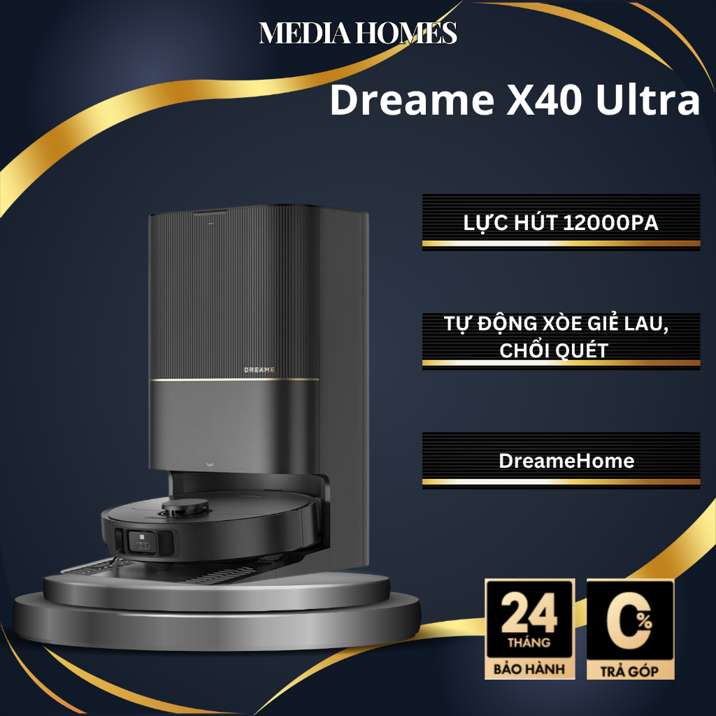 Robot Hút Bụi Lau Nhà Dreame X40 Ultra - Quốc Tế - Bảo Hành 24 Tháng | Shopee Việt Nam
