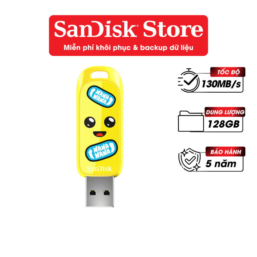 USB 3.2 Sandisk Fortnite Peely Edition Type-A SDCZIF-G46 64GB/128GB ...