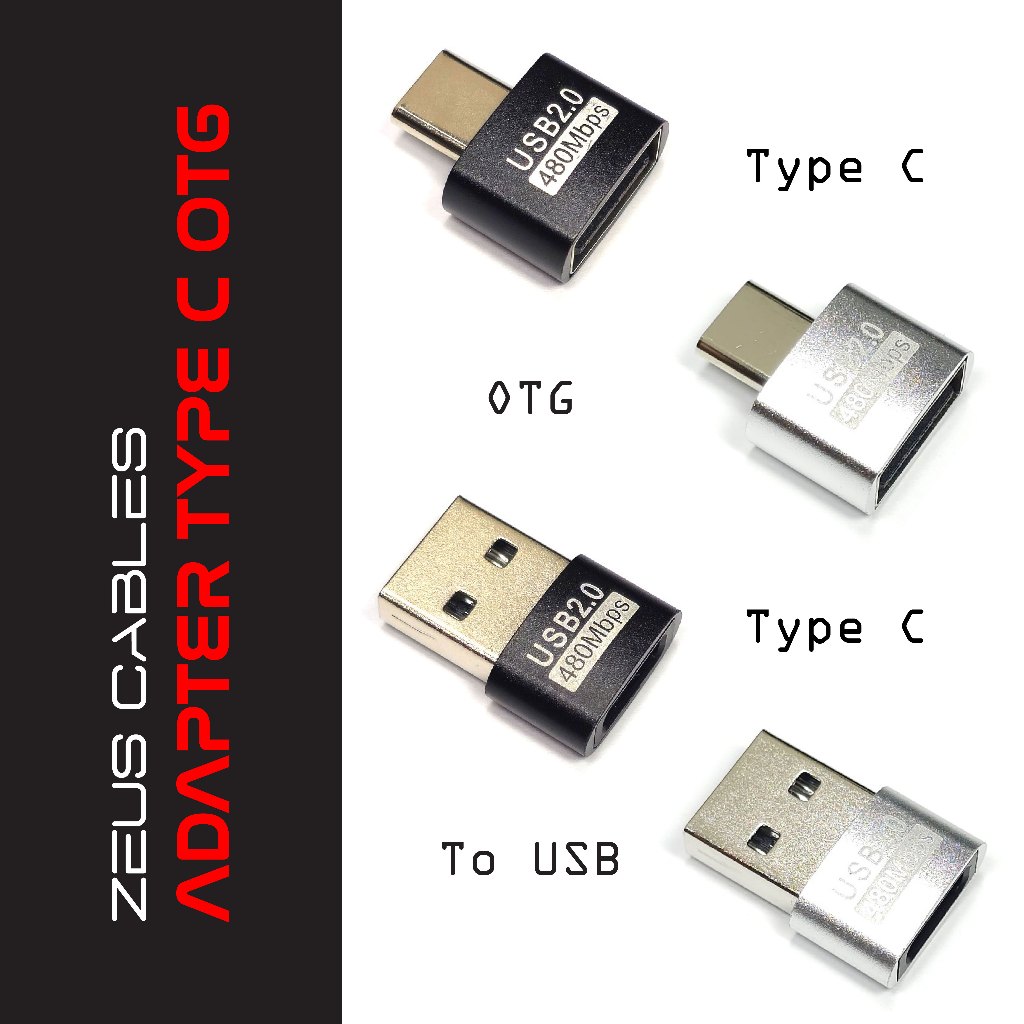 Đầu Chuyển Đổi Type C OTG Vỏ Nhôm | Adapter USB A to Type C OTG 480Mbps ...