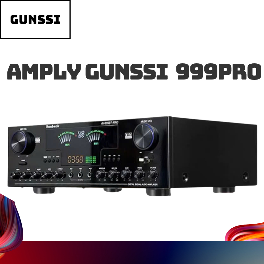Amply bluetooth GUNSSI SUNBUCK 999 PRO có công suất lớn-hỗ trợ kết nối ...