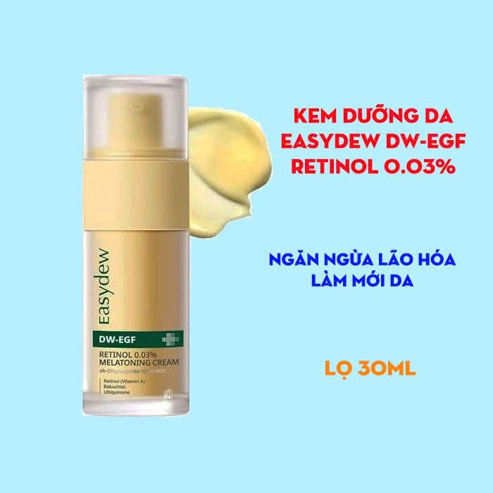 Kem dưỡng da Easydew Dw-Egf Retinol 0.03% Melatoning Cream 30Ml - ngăn ...
