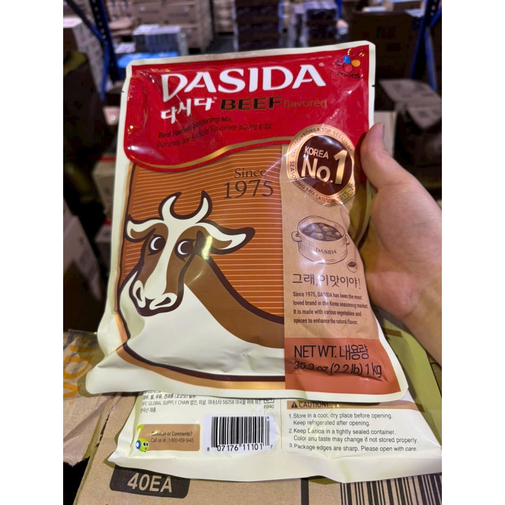 Bột bò Dasida 1kg Hàn Quốc CJ 쇠고기 다시다 | Shopee Việt Nam