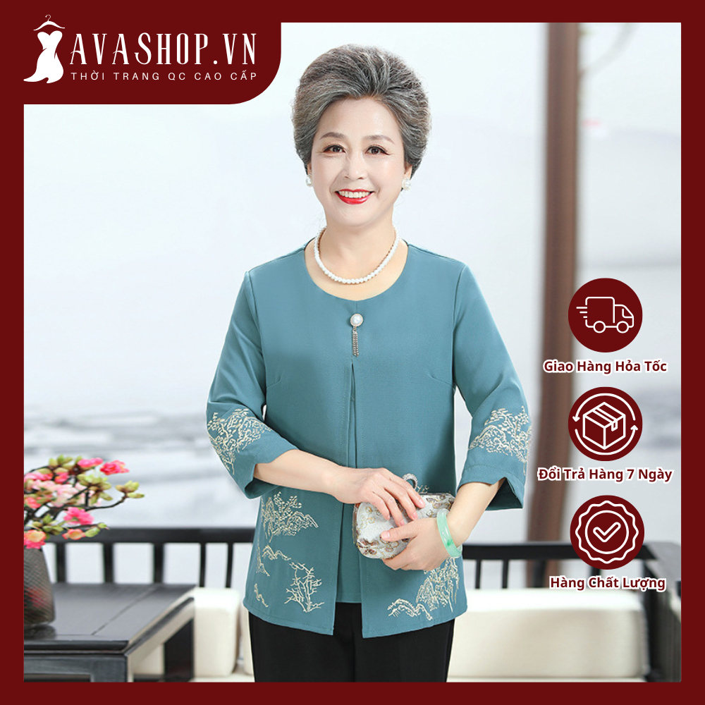 Áo Thun Hai Mảnh Lịch Sự Cho Bà SM72 - Hàng Quảng Châu Cao Cấp | Shopee Việt Nam