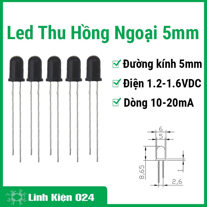 Led Thu Hồng Ngoại 3mm - 5mm | Shopee Việt Nam