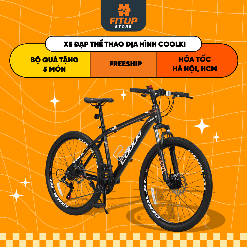 Xe đạp thể thao, xe đạp leo núi COOLKI khung Nhôm - 26 icnh - 21 tốc độ ...