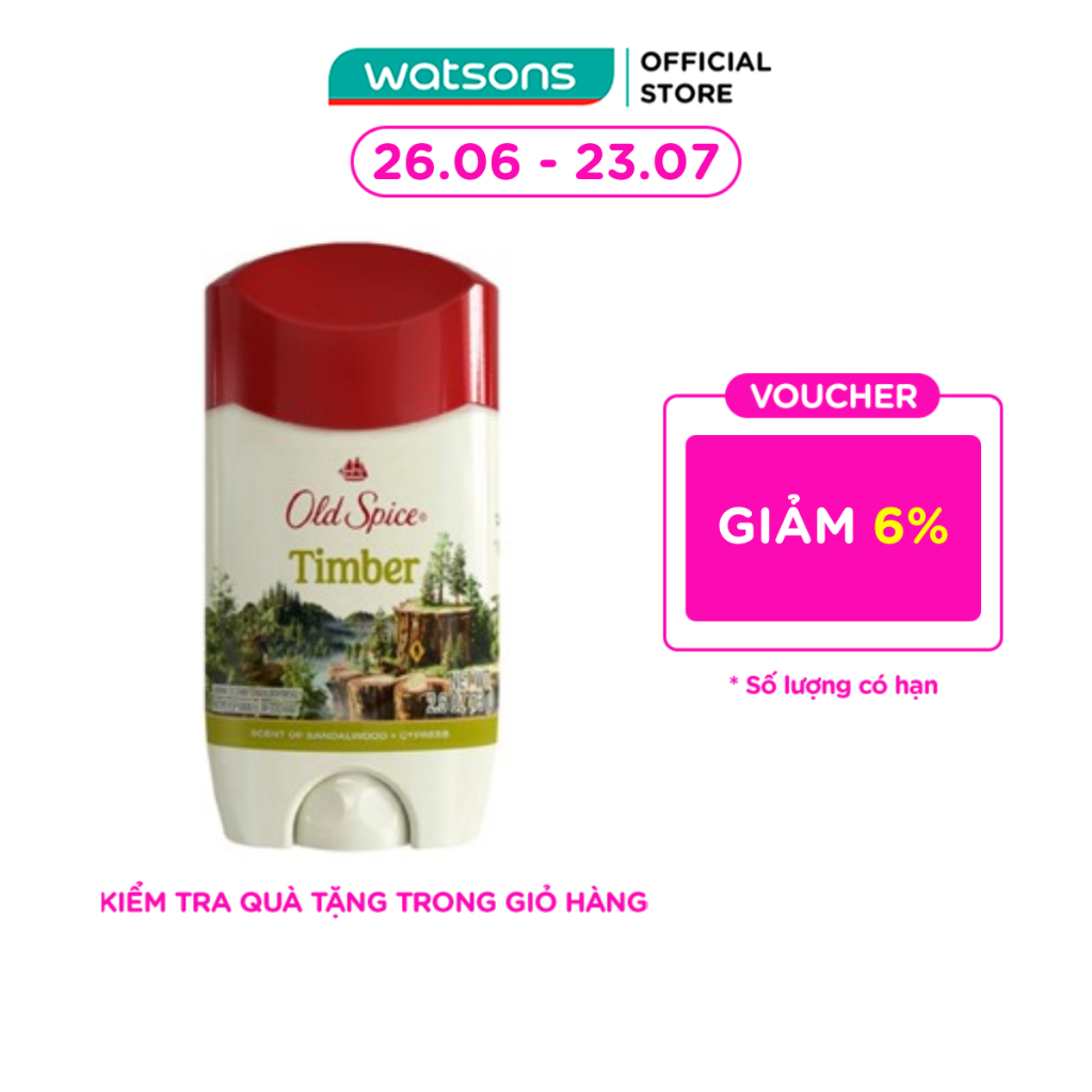 Sáp Khử Mùi Old Spice Timber 73g | Shopee Việt Nam