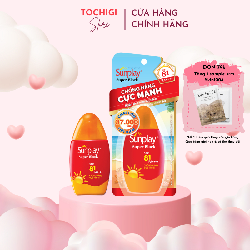 Kem Chống Nắng Cực Mạnh Sunplay Super Block SPF 81, PA++++ 30g / 70g ...