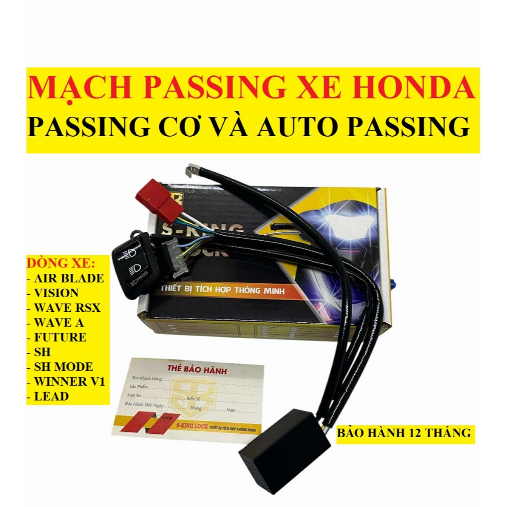 Mạch passing sh cho xe HONDA Tích Hợp Vừa Cơ Vừa Auto Passing | Shopee ...