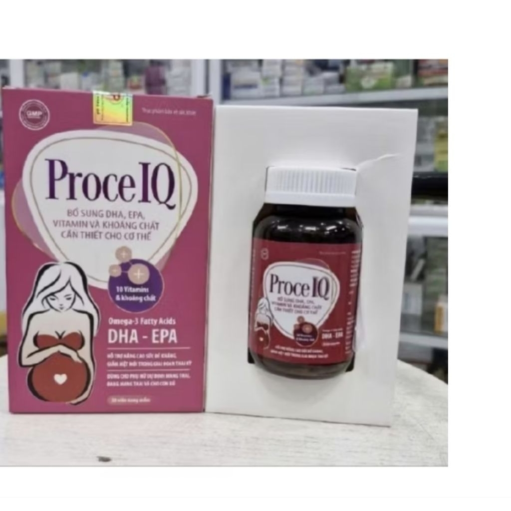 《Date 2027》Procare IQ DHA hộp 30 viên bổ sung vitamin cho mẹ bầu | Shopee Việt Nam