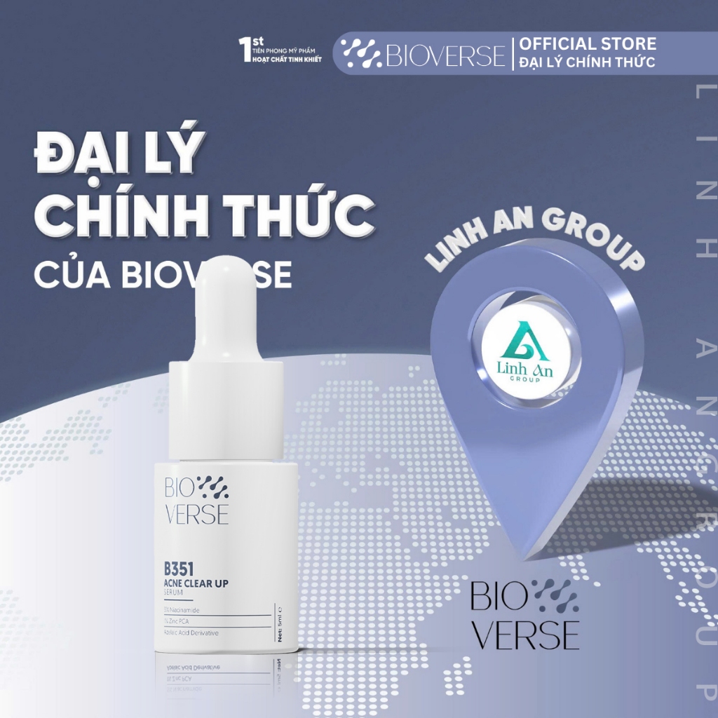 (Sample 5ml) Tinh Chất Niacinamide 5% + Zinc 1% Hỗ Trợ Mụn Bioverse ...