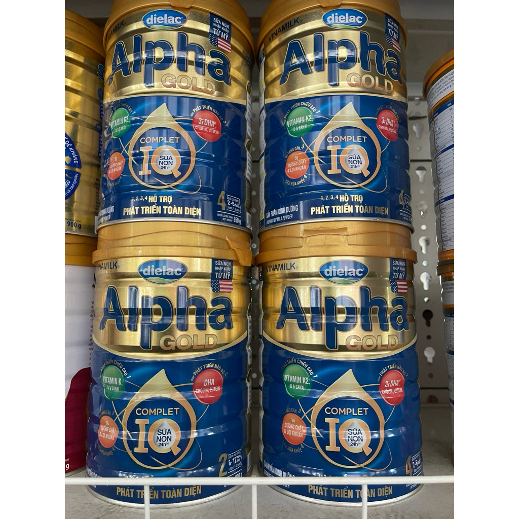 Sữa bột Vinamilk ANPHA GOLD 2 lon 850g date 9/2026 mẫu cũ | Shopee Việt Nam