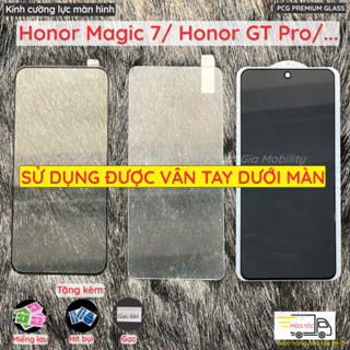 Kính cường lực Honor Magic 7 Magic7/ GT Pro 5G loại Full keo, Full màn, sử dụng được vân tay cao ...